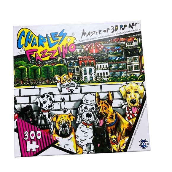 Charles Fazzino | Games | Charles Fazzino 30 Piece Paws In Paris Puzzle ...